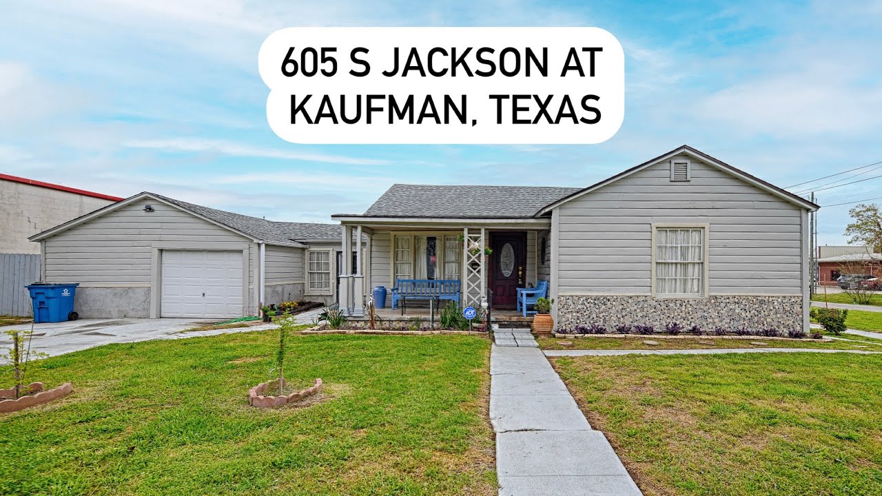605 S Jackson St, Kaufman, Texas - VIDEO TOUR - YouTube