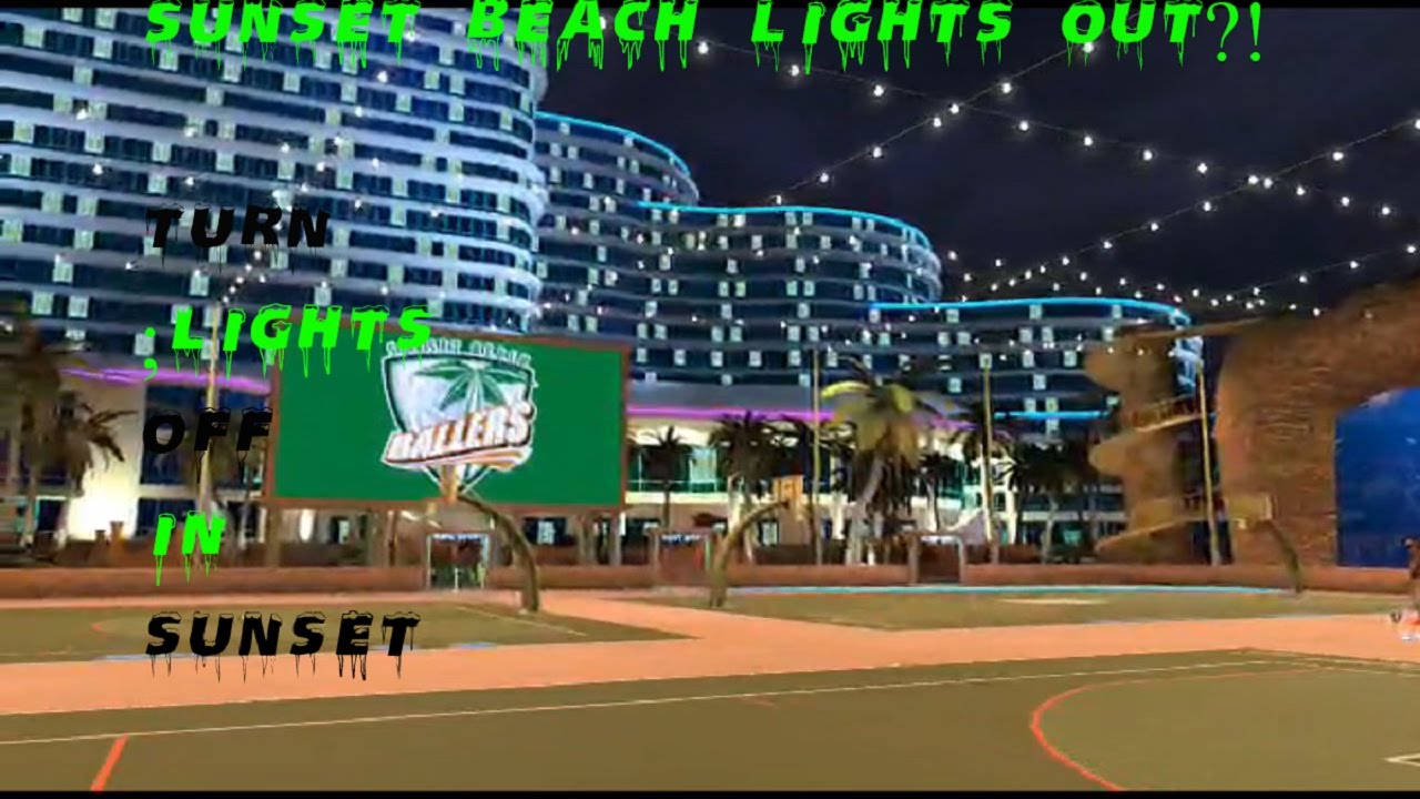 NBA 2K17| SUNSET BEACH LIGHTS OUT GLITCH!! HOW TO TURN THE LIGHTS OFF ...
