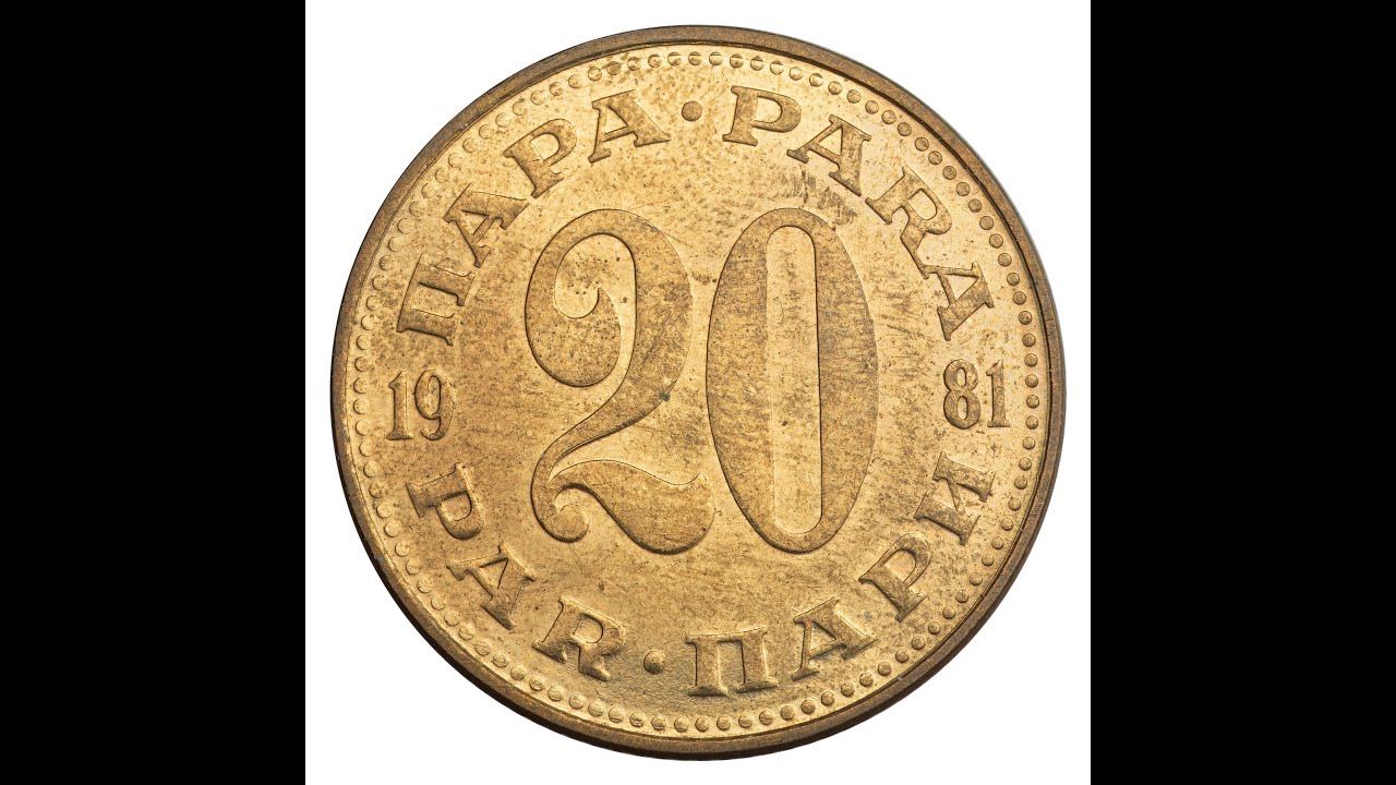Yugoslavia - Socialist Federal Republic: 20 Para 1981 - YouTube