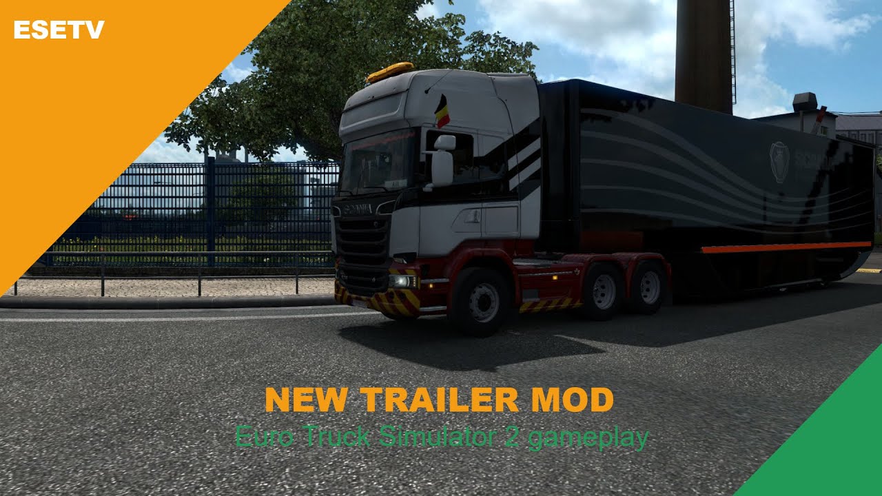 New trailer mod in Euro Truck Simulator 2 - YouTube
