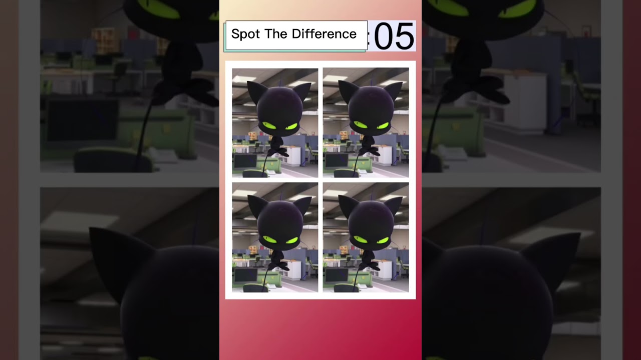 #spotthedifference #shorts #miraculousladybug #plagg #catnoir # ...
