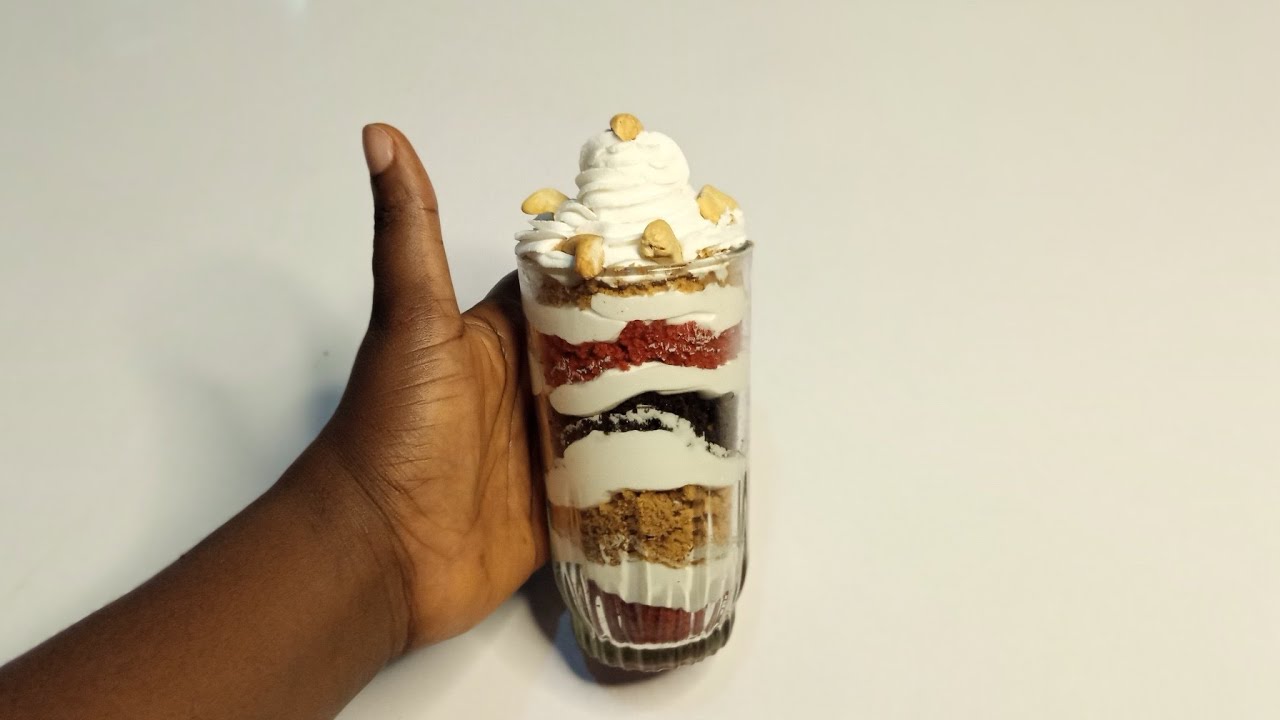 How to make cake parfait/ how to make cake inside cup - YouTube