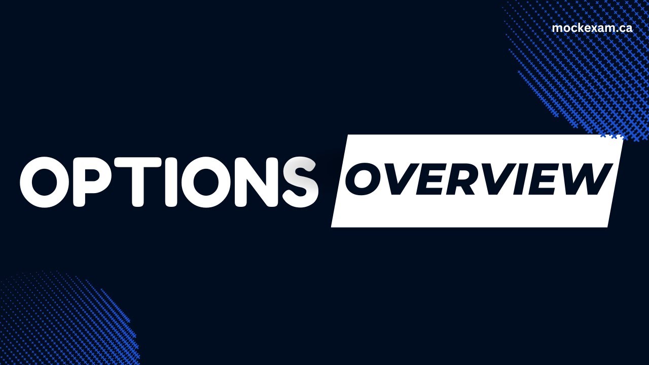 Options Overview | Call, Put, Holder, Writer - YouTube