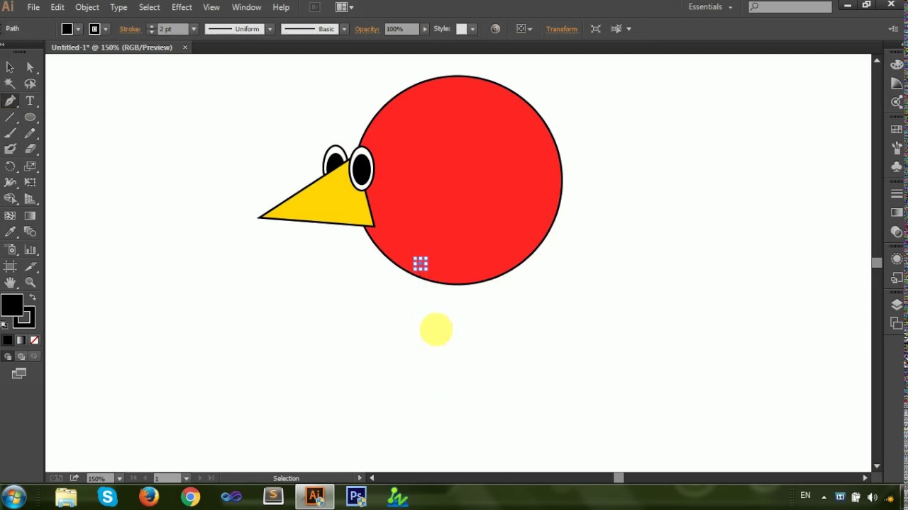 How To Create Simple Draw Cartoon (Using for illustrator ) - YouTube