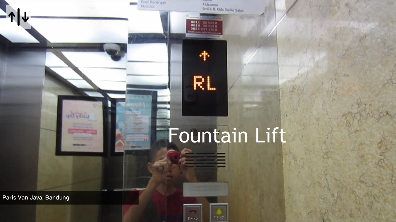 Pillar traction elevator at Paris Van Java (Additional), Bandung - YouTube