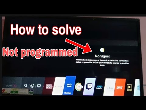 How to fix LG Web Os smart tv Settings | Not program LG smart tv - YouTube