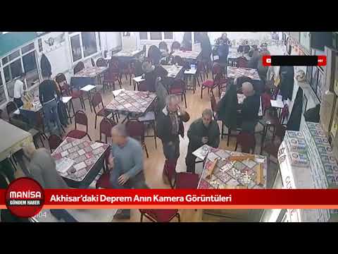 Akhisar’daki Deprem Anın Kamera Görüntüleri