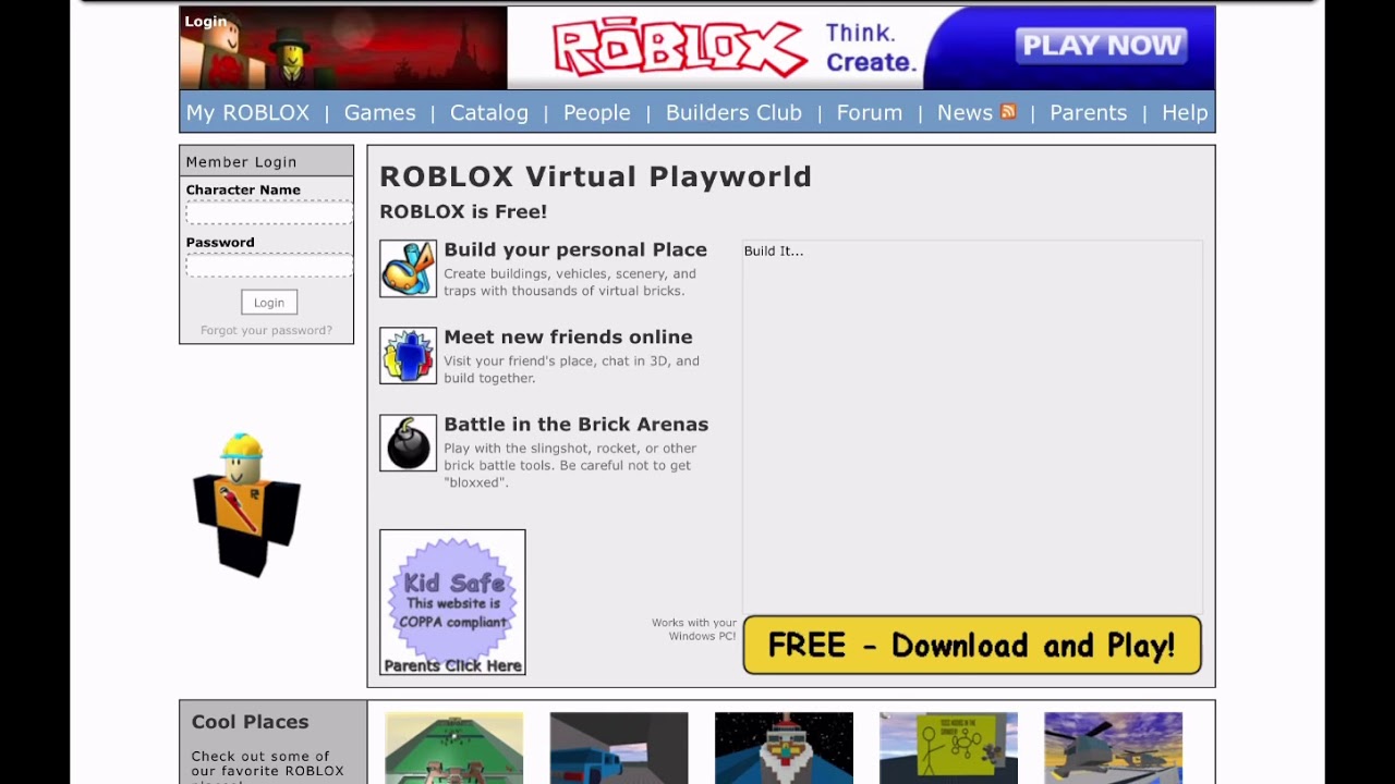 Roblox in 2008 - YouTube