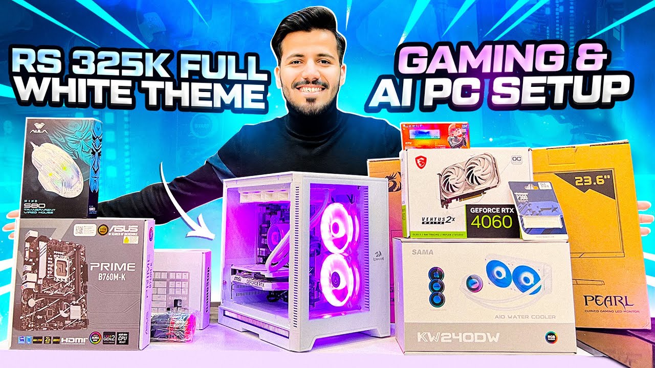 Rs 325K Full White Themed Gaming & AI PC Build Setup in Pakistan! - YouTube