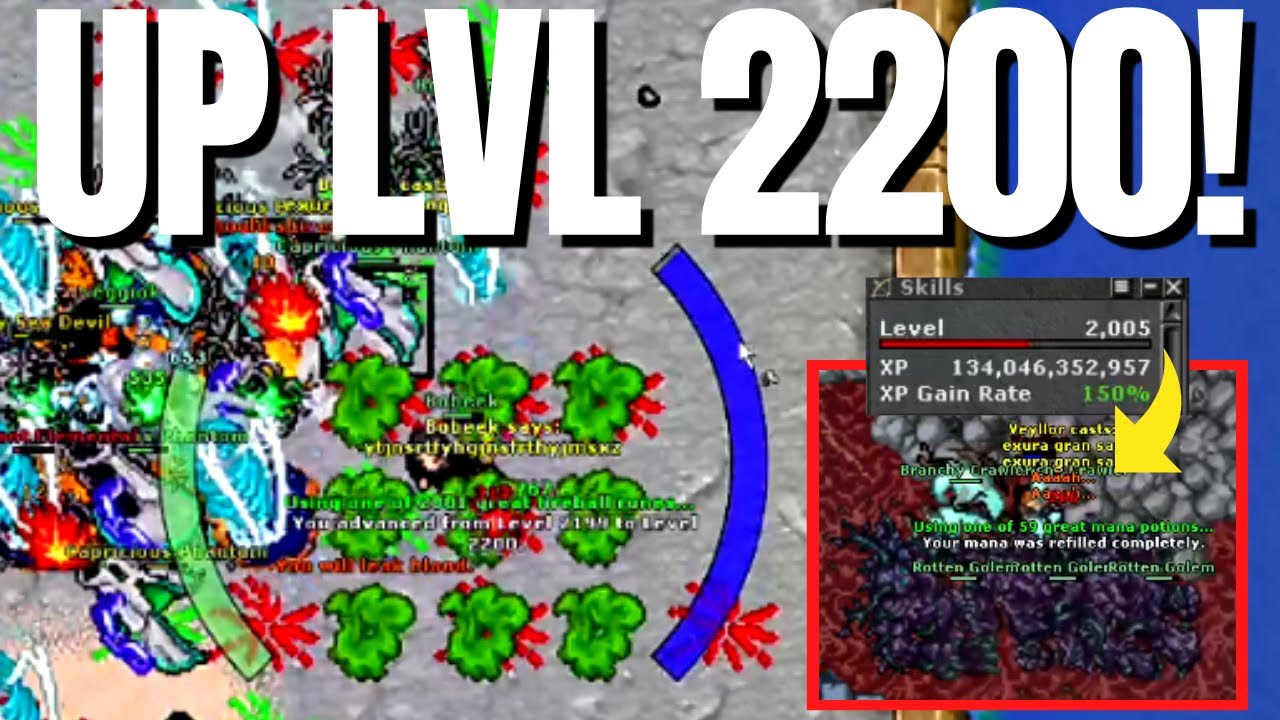 UP LVL 2200! TOP 2 TIBIA GLOBAL | RP LVL 2005 DEAD IN HUNT SOULWAR ...