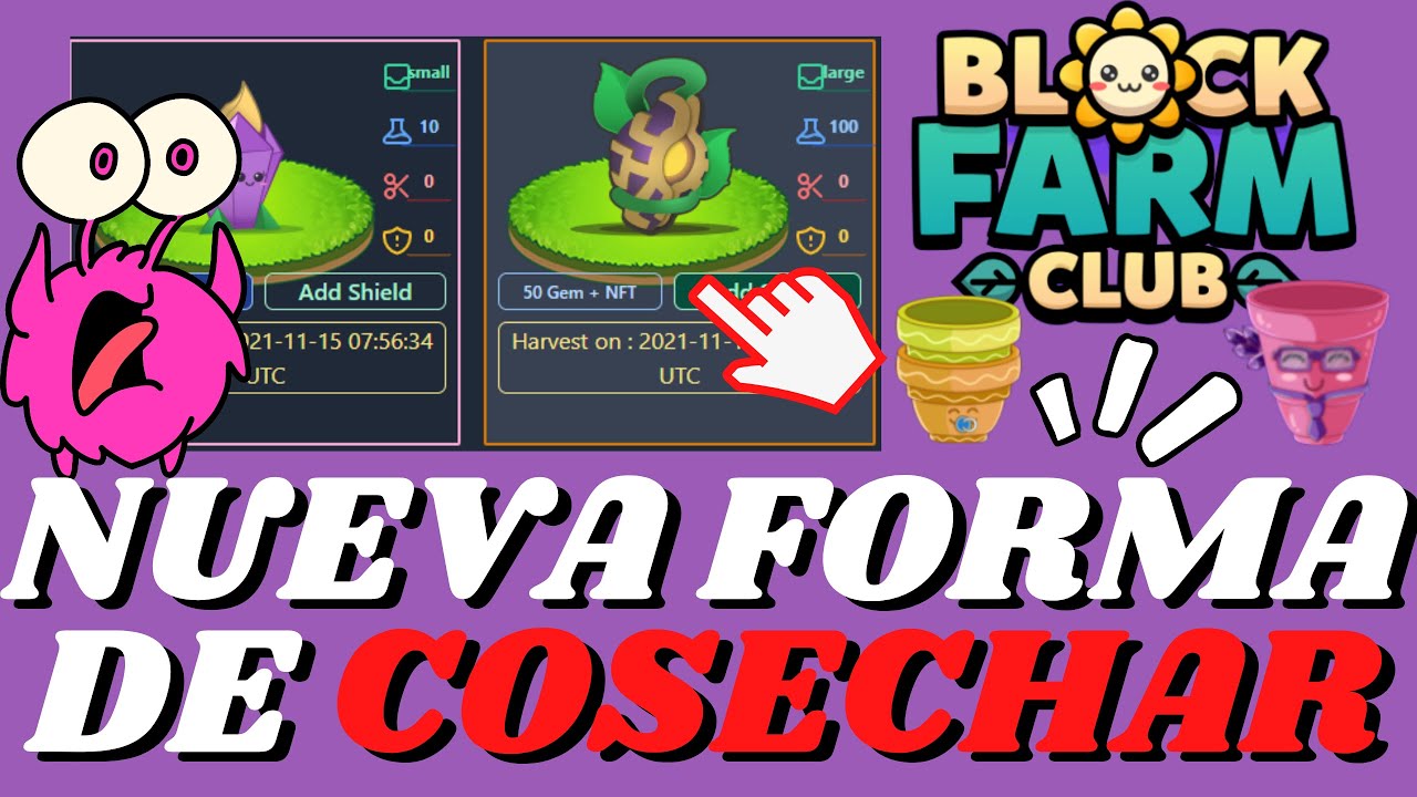 👉🏼NUEVO SISTEMA DE COSECHA🍀EN BLOCK FARM CLUB😱 - YouTube