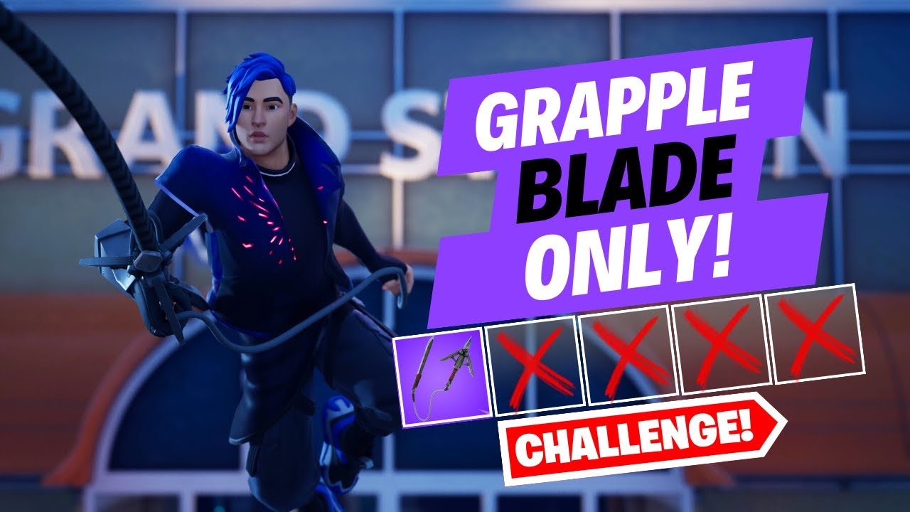 Grapple Blade ONLY! *CHALLENGE* | Fortnite Chapter 5 - YouTube
