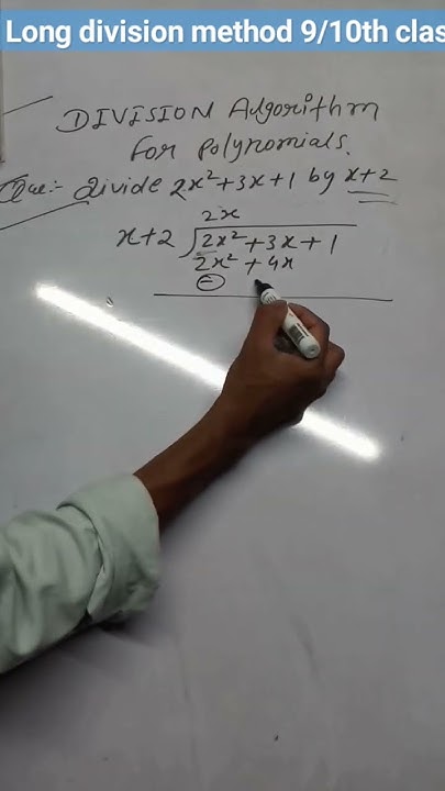 #long division algorithm method 10/9th class #math - YouTube
