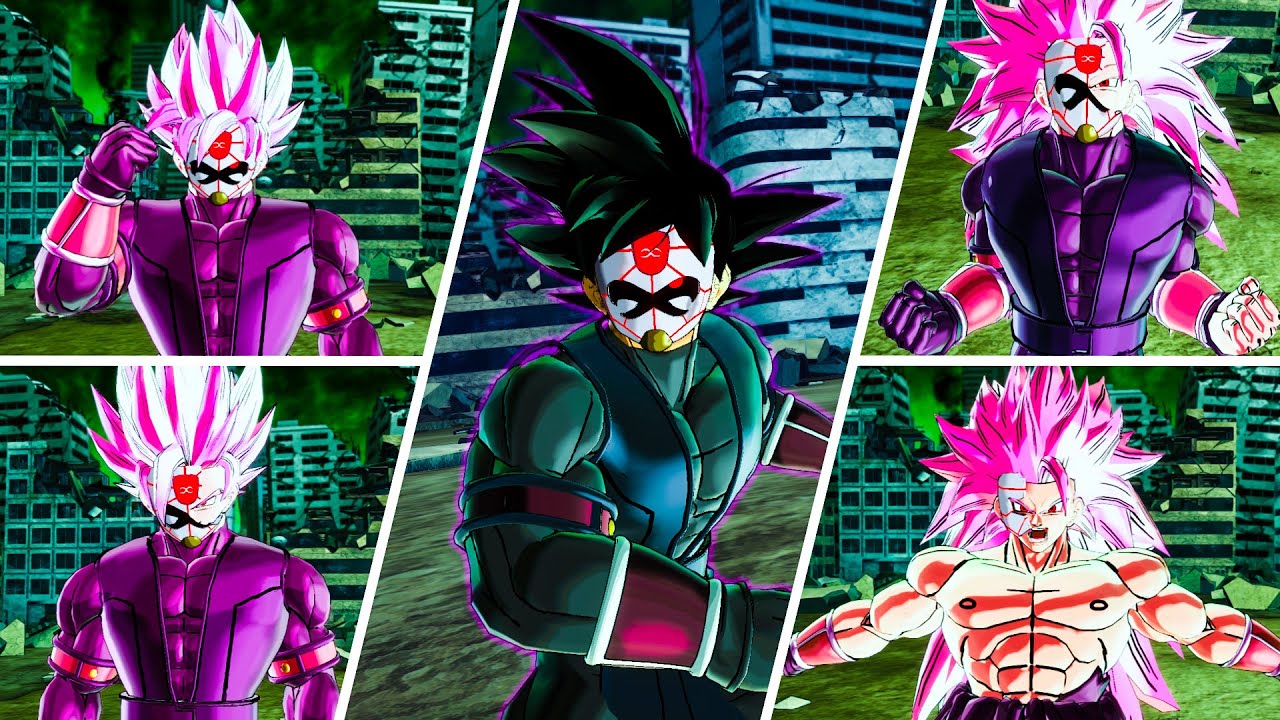 DBXV2 SDBH GOKU BLACK (SUPER SAIYAN ROSE 1-2-3-FULL POWER) - YouTube