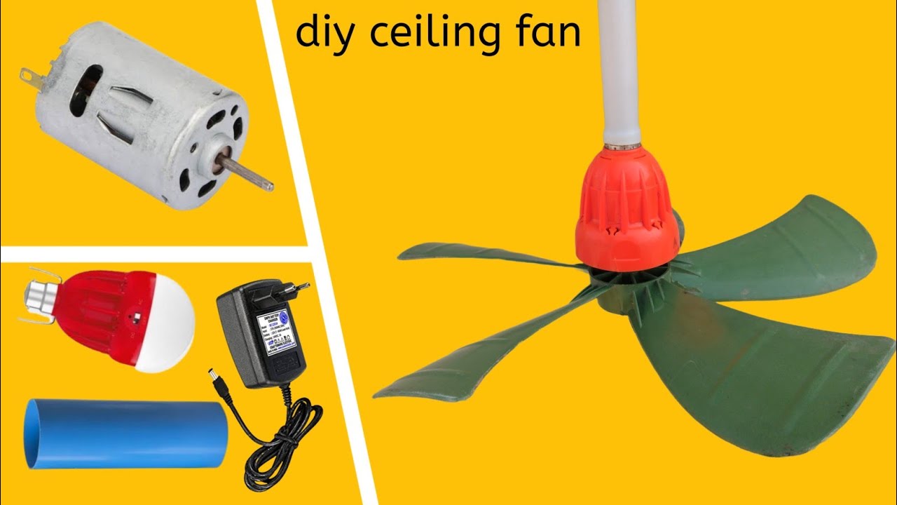 पुराने led bulb से बनाए ceiling fan || how to make ceiling fan at home ...