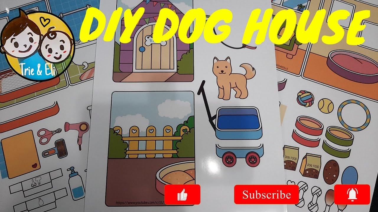 DIY PAPER DOG HOUSE | Toys for Kidz by T&E - YouTube