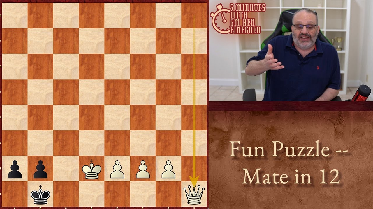 Five Minutes with Ben: Fun Puzzle Mate in 12 - YouTube