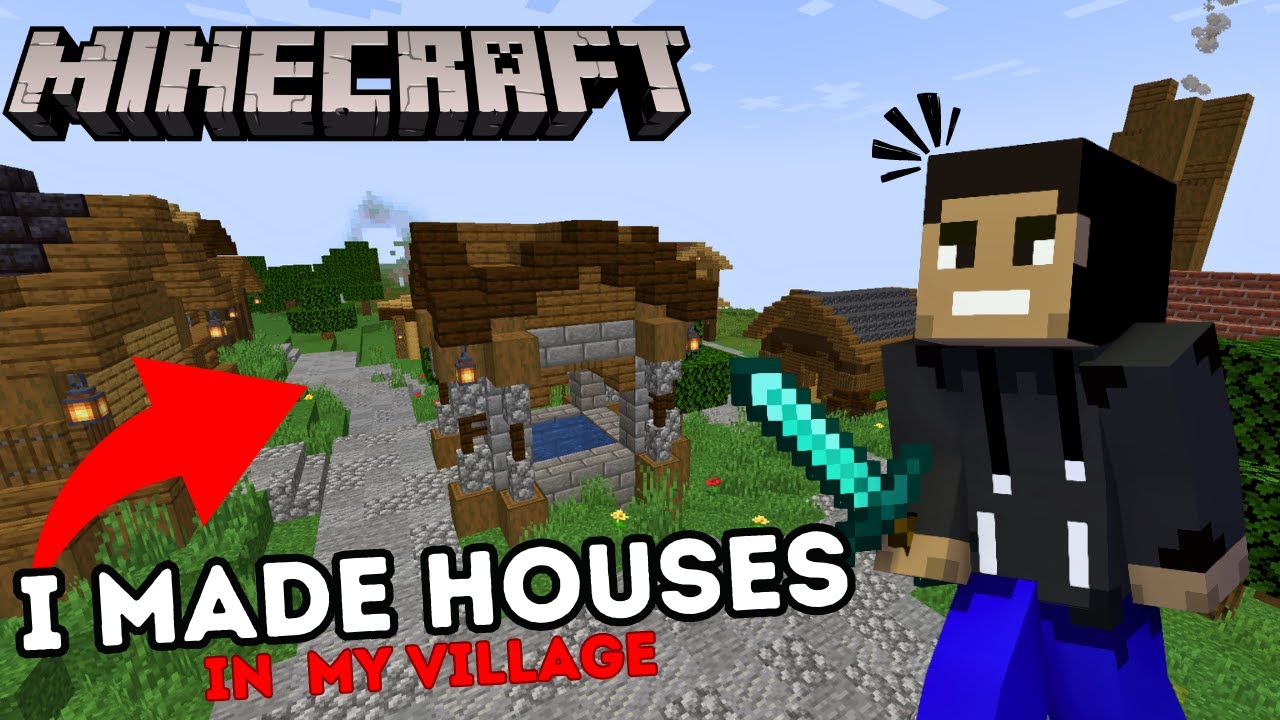 Minecraft Let's Play Episode 17: I made villagers houses in my Minecraft village | Minecraft ...