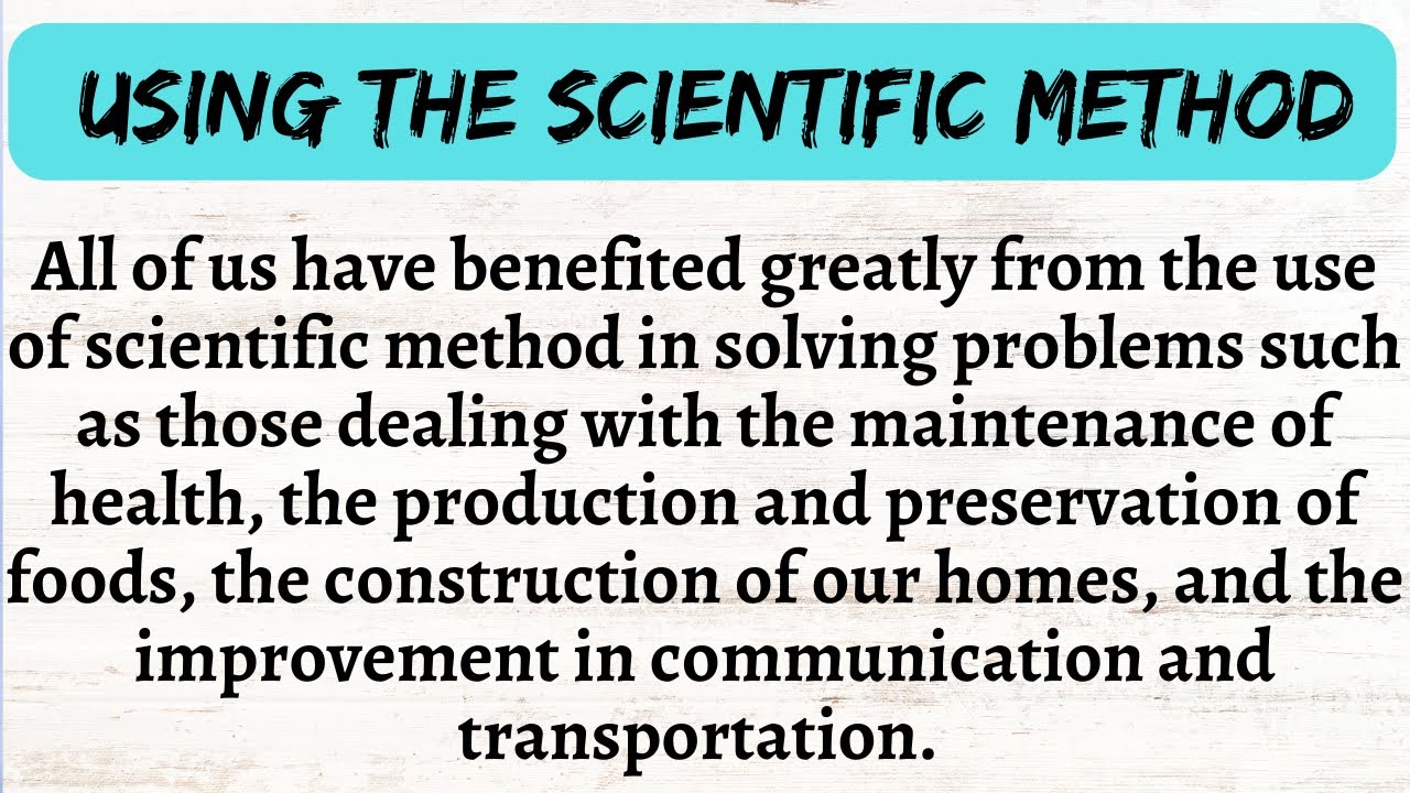 Using scientific method || learn English through stories || learn ...