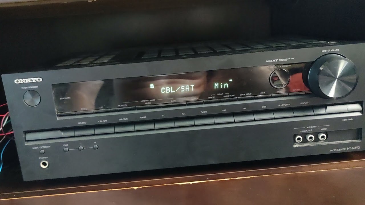 Receiver Onkyo Ht-R393. Painel tá doido. Não obece comandos - YouTube