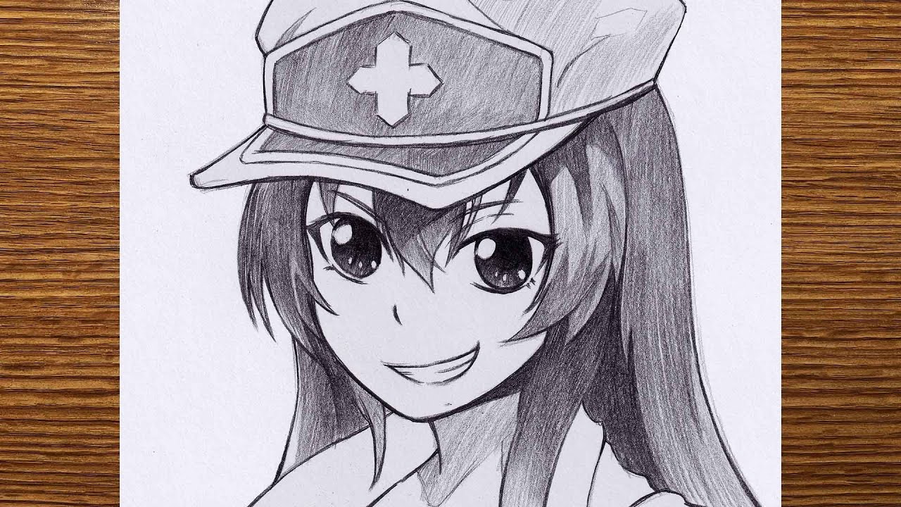 How to draw Esdeath sage mode | anime sketch | step-by-step - YouTube