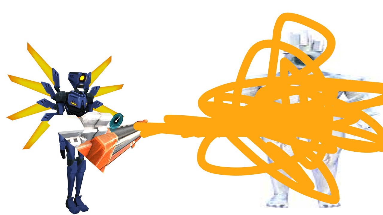 Minos fight but V1 brought a nuclear death ray - YouTube