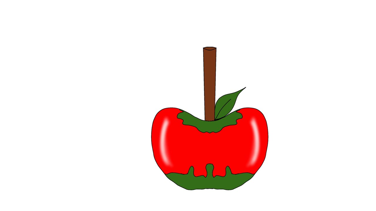 How to draw a Apple 🍎🍎🍎🍎, Toffee Apple 🍎🍎🍎🍎 - YouTube