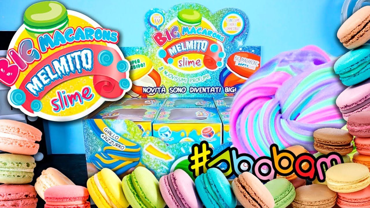 UNIAMO DIVERSI SLIME! Che colore uscirà? Big MACARONS Melmito Slime ...