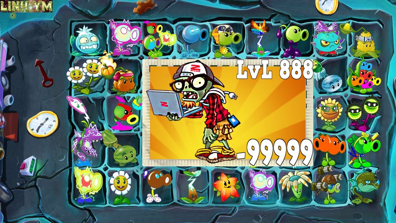 PVZ 2 LinhYM - Mini Zombie Zcorp Helpdesk Level 888 vs All Plants Max ...