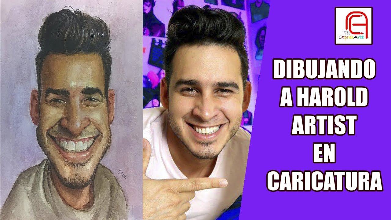 Dibujando a Harold Artist - Drawing Harold Artis - YouTube