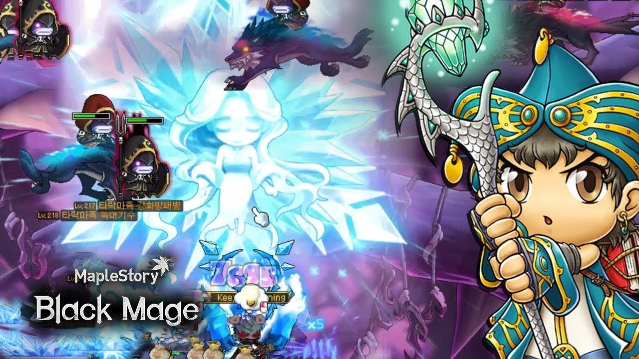 MapleStory Black Mage - Archmage I/L 5th Job Skill (스피릿 오브 스노우) - YouTube