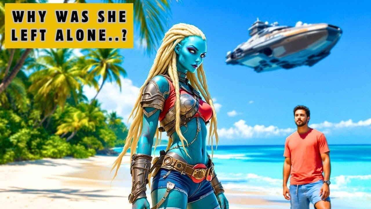 I found an alien woman left alone on a small island - YouTube