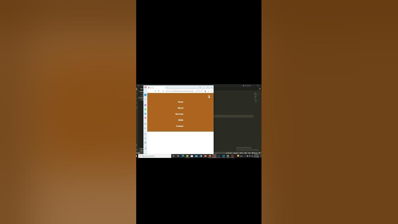 How To Create A Responsive Nav Bar Using Html And Css Tutorials Youtube