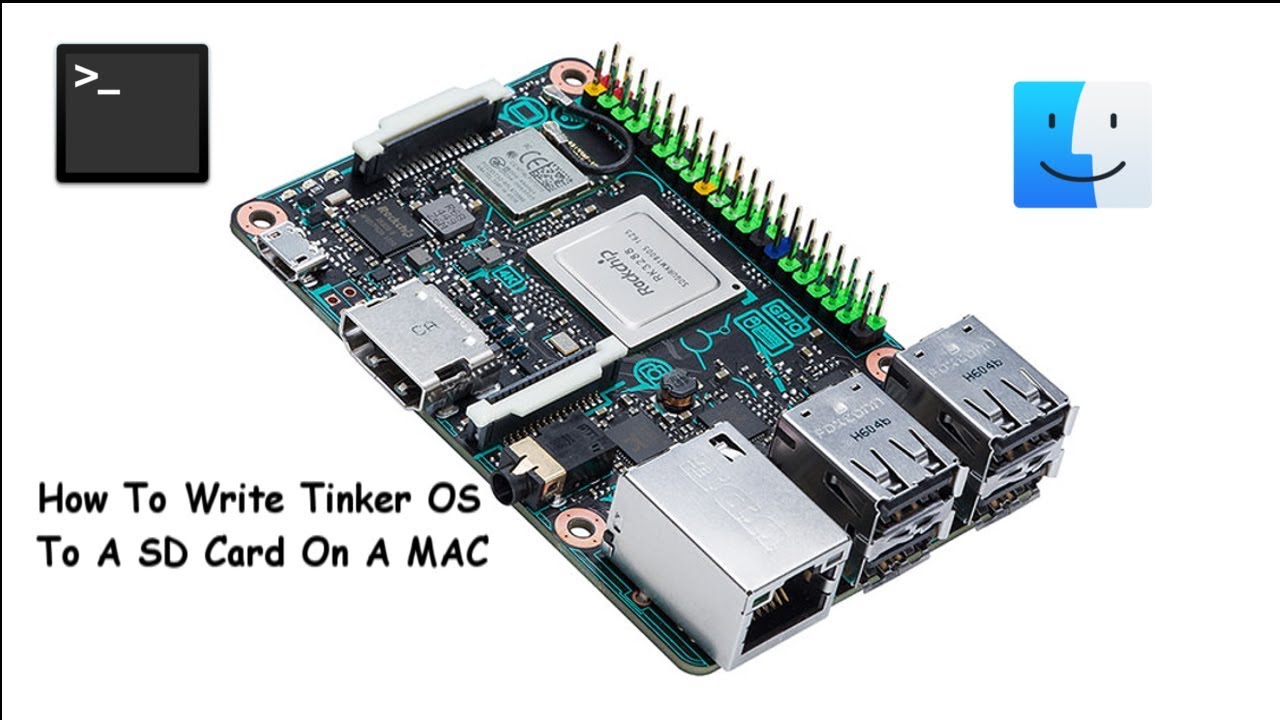 How to flash Tinker OS to a SD Card on a MAC - YouTube