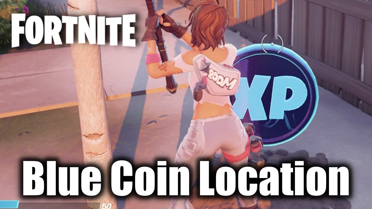 Fortnite - Blue Coin Location Retail Row - Find The Buried Blue Coin in ...