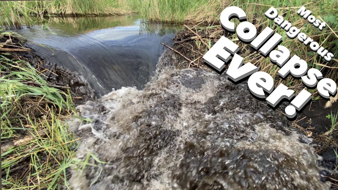 Most Dangerous Beaver Dam COLLAPSE EVER! - YouTube