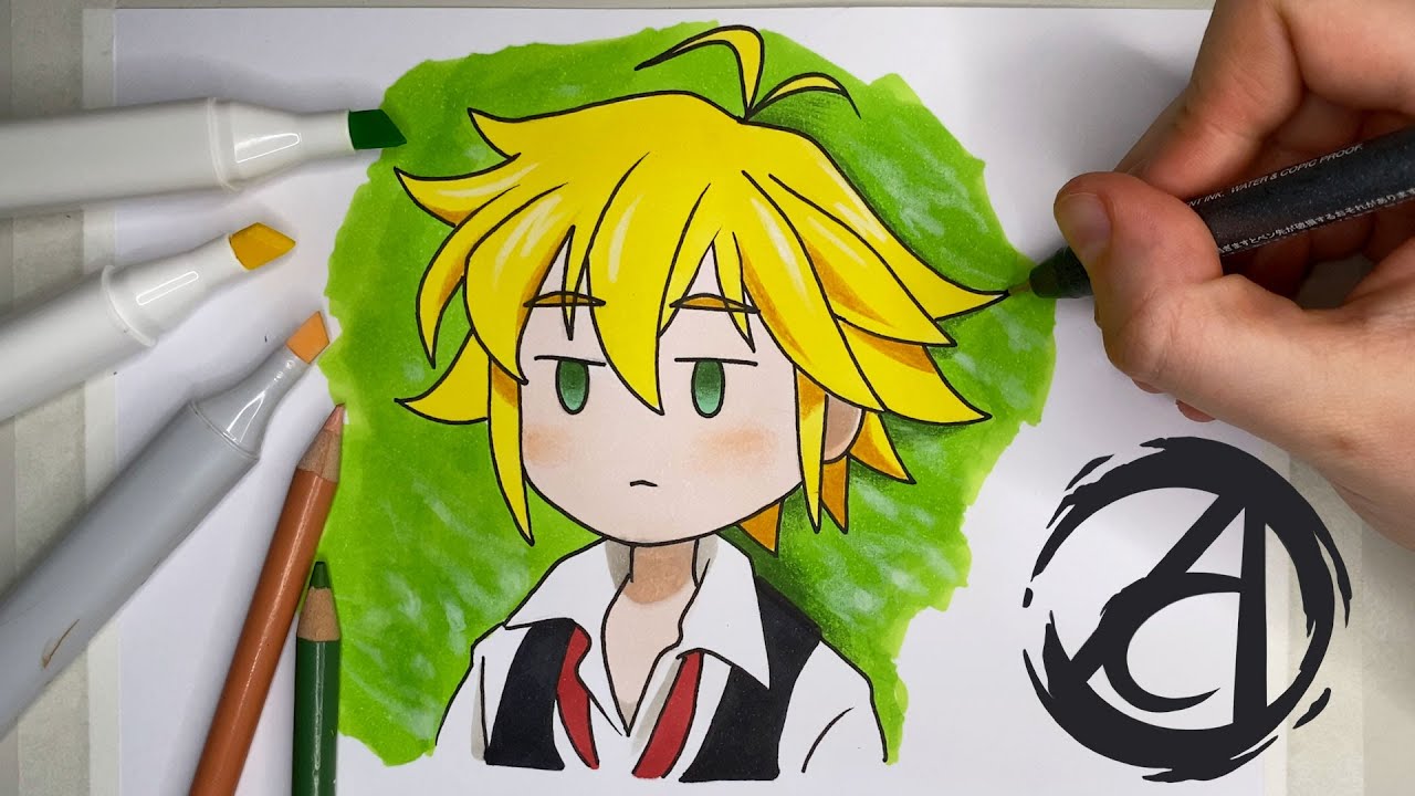 COMO DESENHAR O MELIODAS com a Dai Oliveira - YouTube