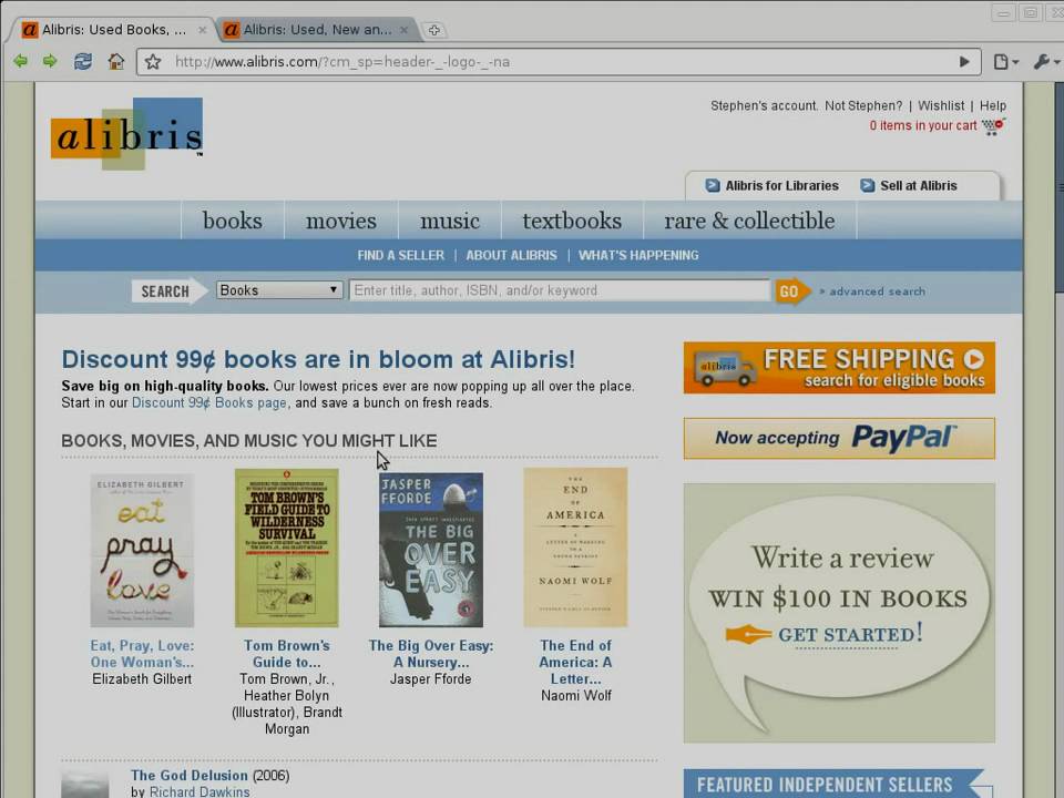 Alibris seller feedback overview - YouTube