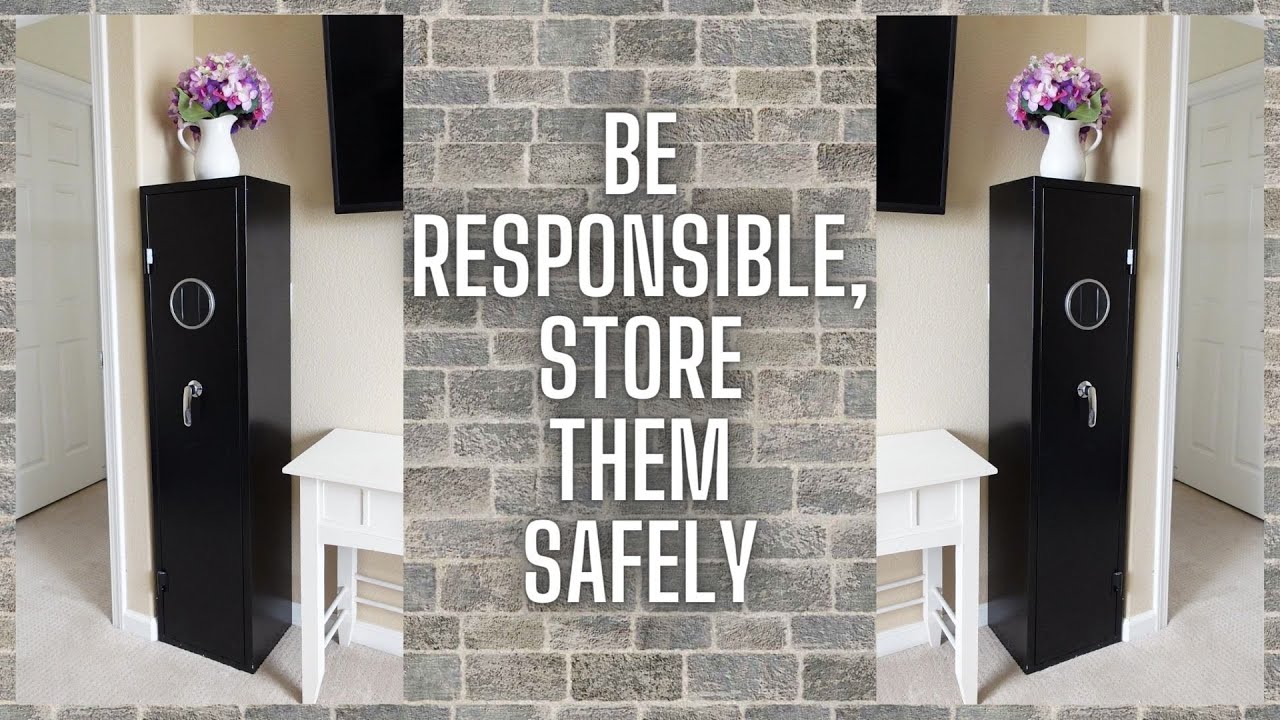 EMAXEE 5-6 Biometric Gun Safes & Cabinets for Rifles, Voice Guidance ...