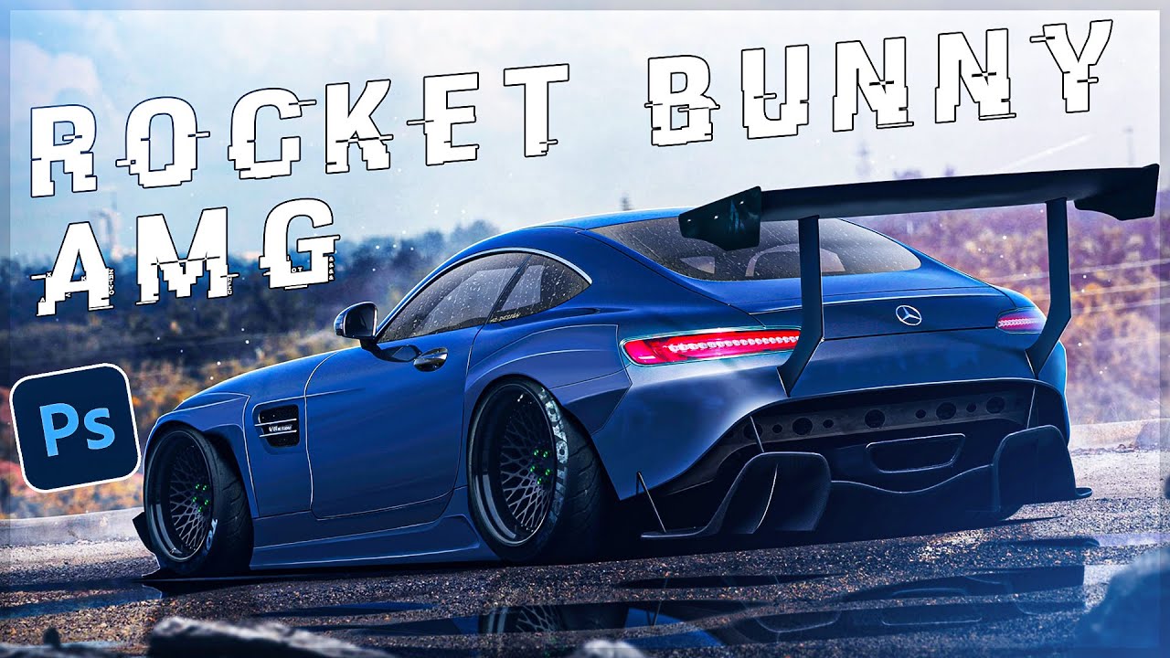 Mercedes AMG GT Virtual Tuning Photoshop - YouTube