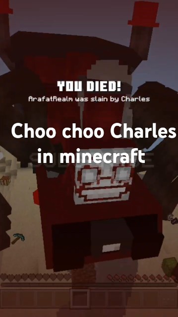 Choo choo Charles in minecraft #minecraft #choochoocharles #gaming # ...