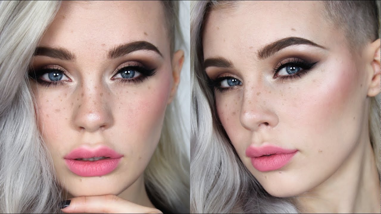 Glowing Skin for winter with Faux Freckles Tutorial - YouTube