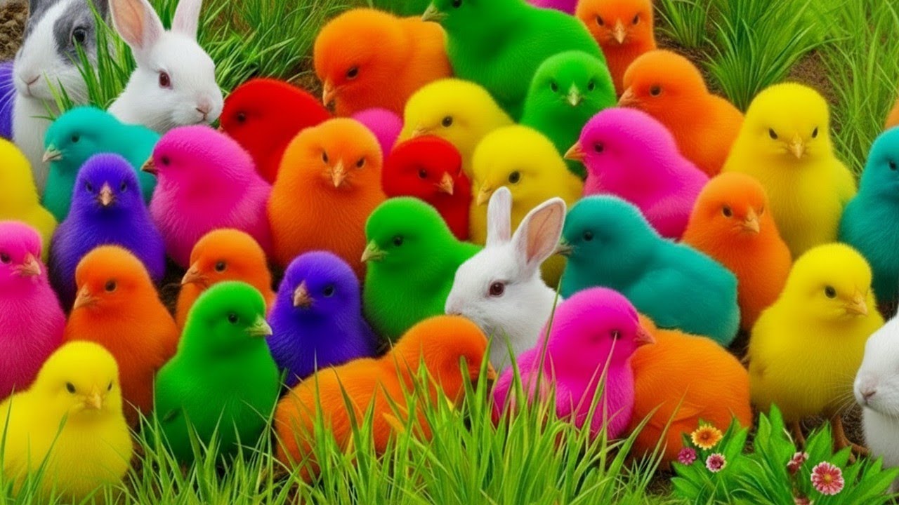 Ayam Warna Warni Rainbow | Hewan Lucu Paling Imut - YouTube