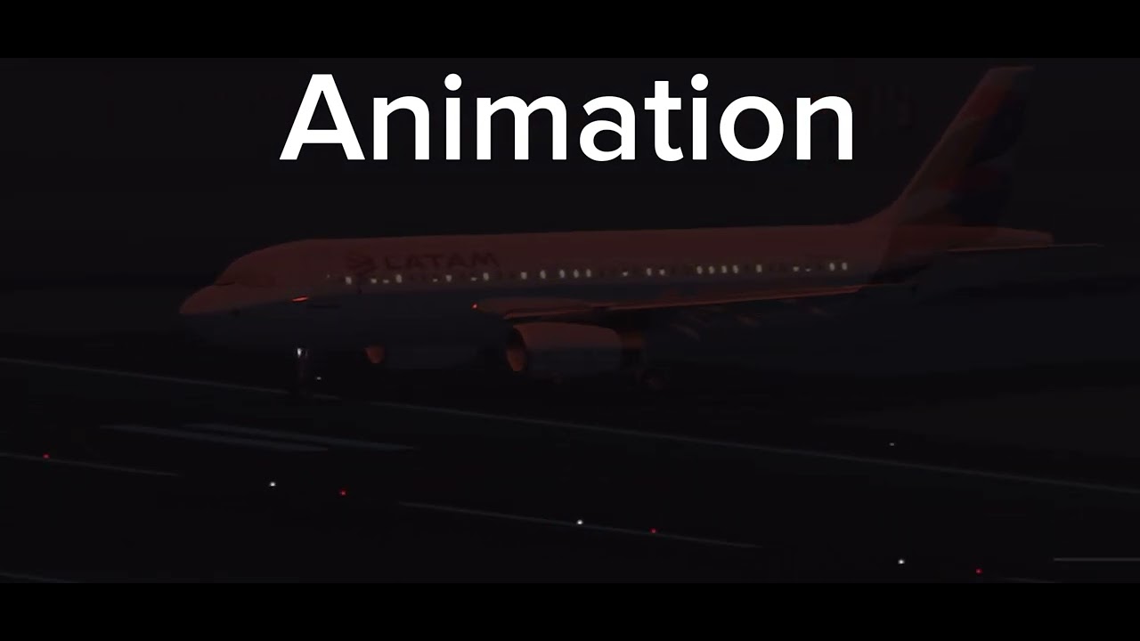 Animation VS Réel Vol TAM 3054 Crash 17 juillet 2007 - YouTube