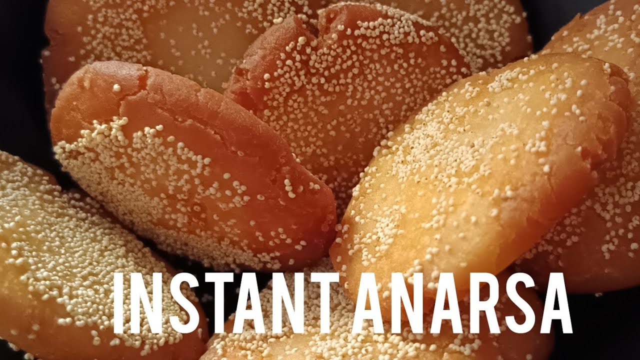 instant anarsa recipe। 5 मिनट में अनरसा । इंस्टेंट अनरसा। anarsa recipe ...