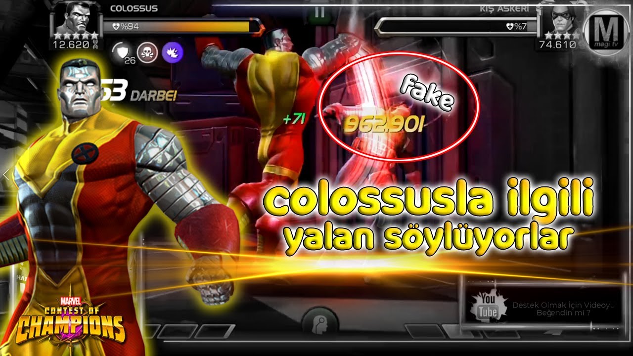 COLOSSUS GERÇEKLERİ - MCOC COLOSSUS - YouTube