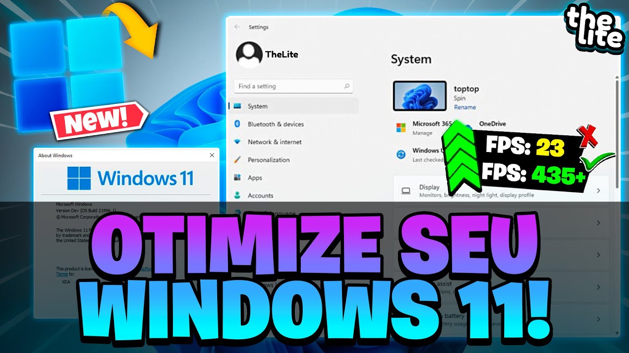 COMO OTIMIZAR O WINDOWS 11 PARA JOGOS - (FPS BOOST) - YouTube