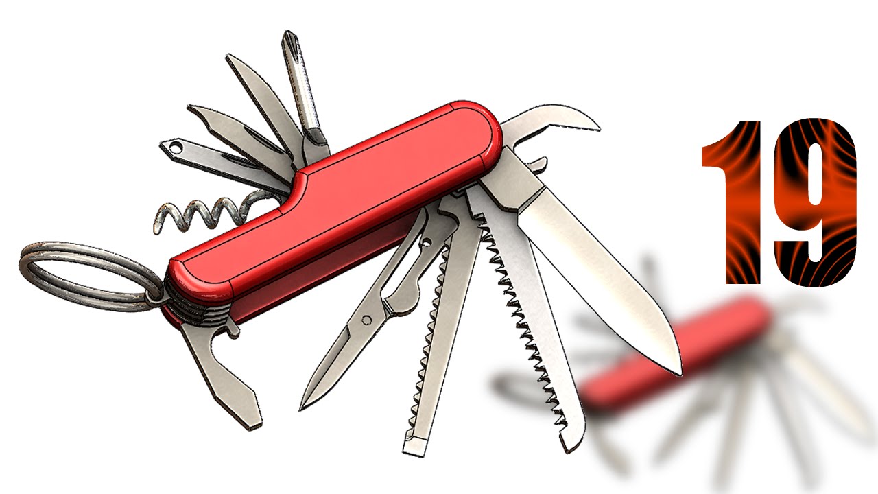 19 SolidWorks |Pocket MultiTool|: assembly1 - YouTube