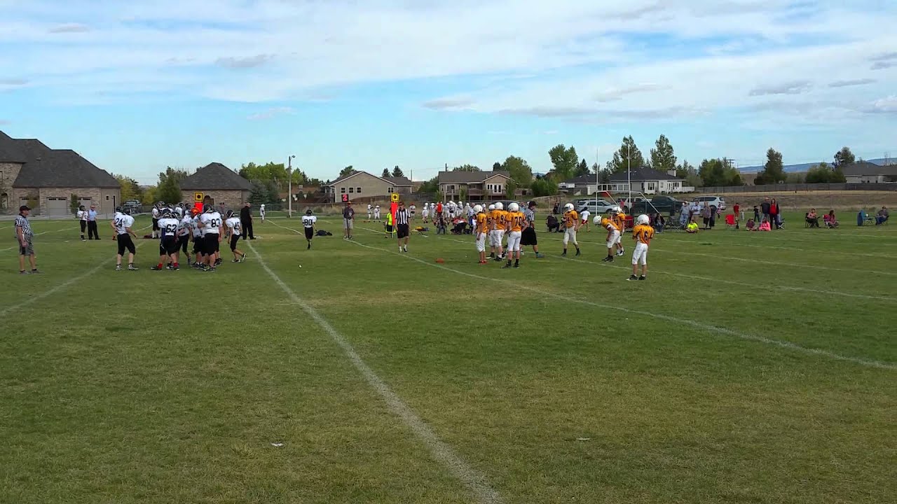 Centennial Jr high football game vs cca(1) - YouTube