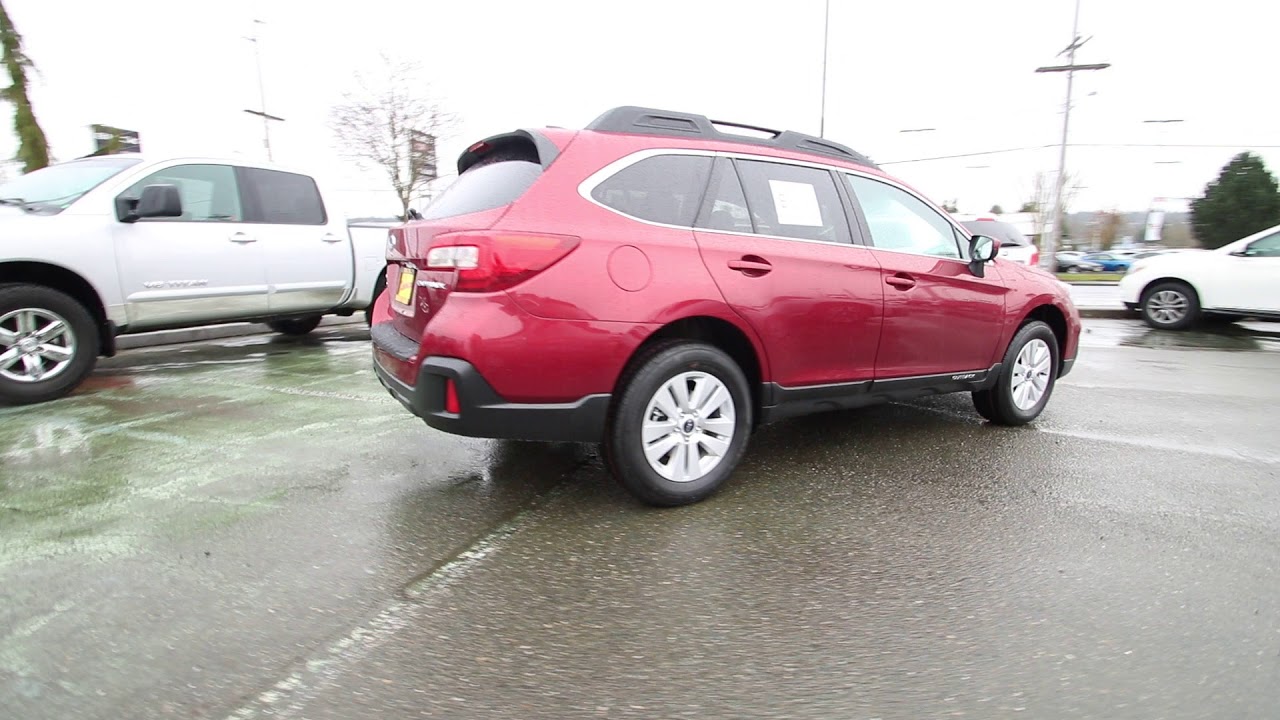 2018 Subaru Outback 2.5i Premium | Crimson Red Pearl | J3291484 ...